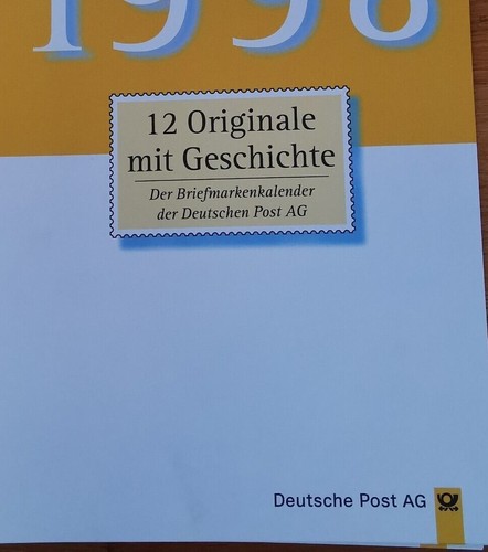 +NEU+ 7x Briefmarkenkalender Deutsche Post 1998 - 2002 / 2007 - 2008 ...