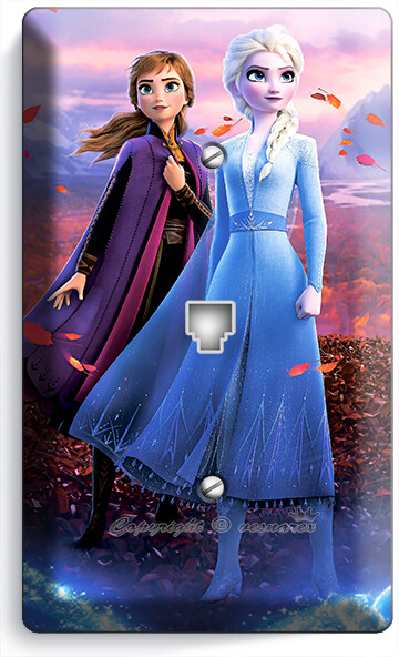 FROZEN PRINCESS ANNA AND ELSA SISTERS LIGHT SWITCH OUTLET WALL PLATES ...