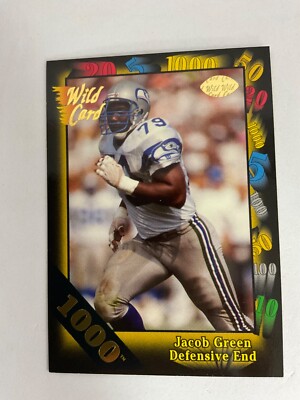 1991 Jacob Green Wild Card 1000 Stripe | eBay