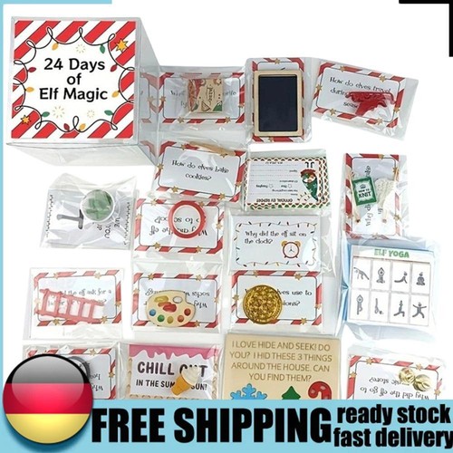 Set Elfi Natalizio 24 Giorni, Set di Idee Scene Elfi, Set di Aiuti Elfi ...