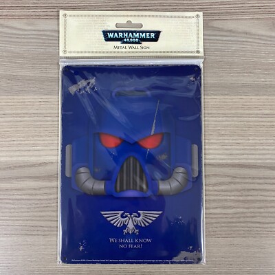 ULTRAMARINES METAL WALL SIGN SPACE MARINES WARHAMMER 40K AQUILA 15CM X ...