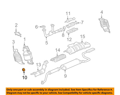 HONDA OEM Exhaust-Muffler & Pipe Gasket 18302SP0003 | eBay