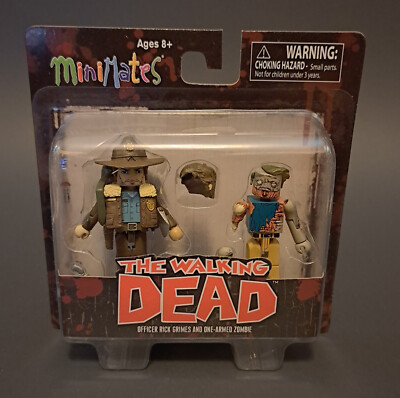 Minimates The Walking Dead Rick Grimes & One-Armed Zombie 2012 Diamond ...