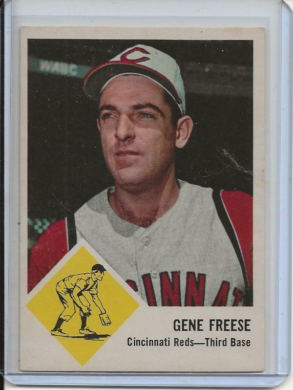 1963 Fleer Baseball Card Gene Freese Cincinnati Reds NEAR MINT # 33 | eBay