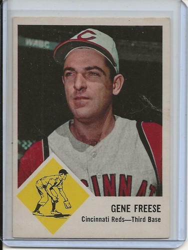 1963 Fleer Baseball Card Gene Freese Cincinnati Reds NEAR MINT # 33 | eBay