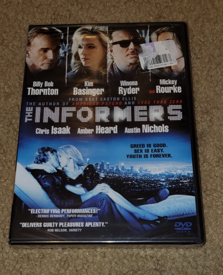 The Informers (DVD, 2009) Billy Bob Thornton, Kim Basinger Brand New ...