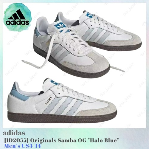 adidas Originals Samba OG Halo Blue ID2055 Men's US4-14 New | eBay