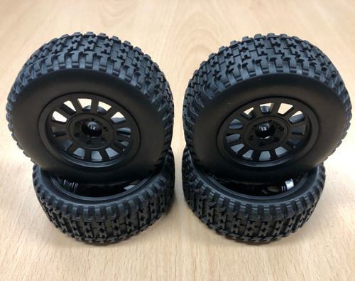 RC Wheel & Tyre Set For Tamiya Rally Off-Road 12mm Hex Pre-Glued ...