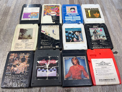 Lot of 12 Vintage 8-Track Cartridge Tapes Oldies Country Rock Untested ...