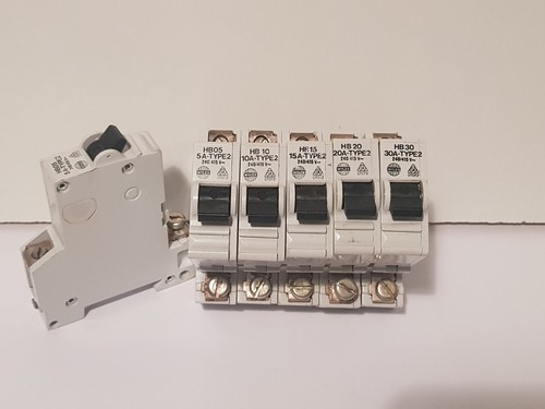 WYLEX HB TYPE 2 MCB'S CIRCUIT BREAKERS 5A 10A 15A 20A 30A 40A 50A & 60A ...