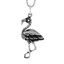 Sterling Silver Flamingo Pendant / Charm, Italian Box Chain | eBay