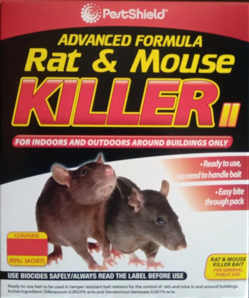 Rodent Poison Bait Killer - Strong Strength - Control Rodents, Rats ...