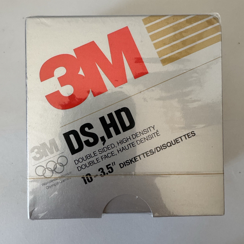 10x 3M Floppy Disk High Density DS HD 3.5” IBM Formatted Diskettes ...
