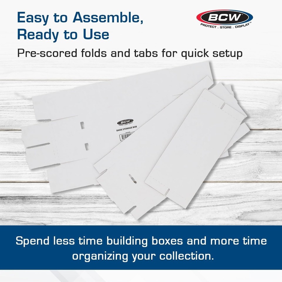 BCW Card Shoe Box Hold 1600 Sport / Gaming Fit Toploadres & Coin Slabs ...