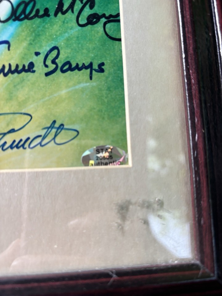 500 Home Run Club Signed with COA Mickey Mantel , Hank, Aaron, Ernie ...