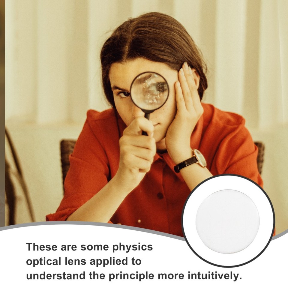 12 Pcs Lens Artifact Physics Optics Experiment Optically Transparent ...