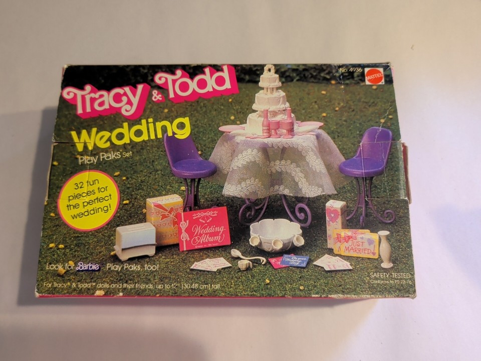 BARBIE TRACY & TODD WEDDING SET #4939 1983 Hard to Find Unopened ...