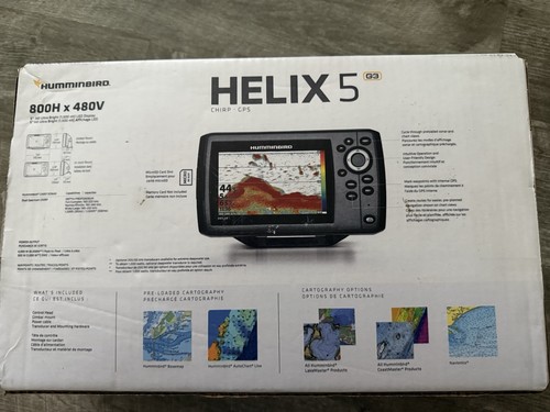Hummingbird Helix 5 Fish Finder/Chartplotter G3N 2D Sonar | eBay