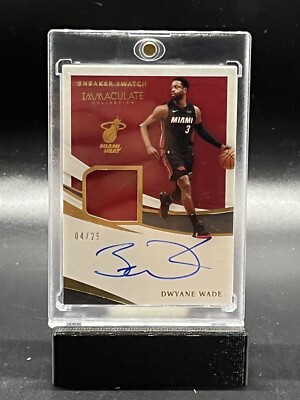 2020 Immaculate Basketball Sneaker Swatches Signature Dwayne Wade 04/25 ...