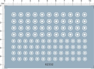 Universal Detail U.S.A US ARMY Military White Star Tank Markings Model ...