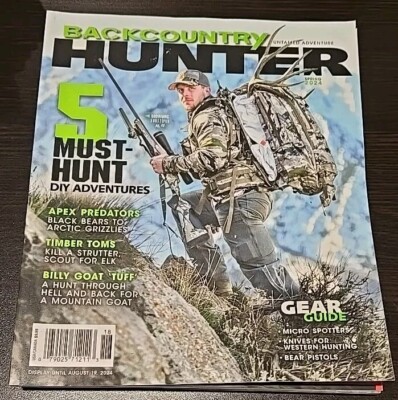 Back Country Hunter Magazine Spring 2024 DIY Adventures | eBay