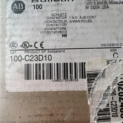 ALLEN-BRADLEY, IEC 100-C23D10, CONTACTOR, 23 AMP, 120VAC COIL NEW IN ...