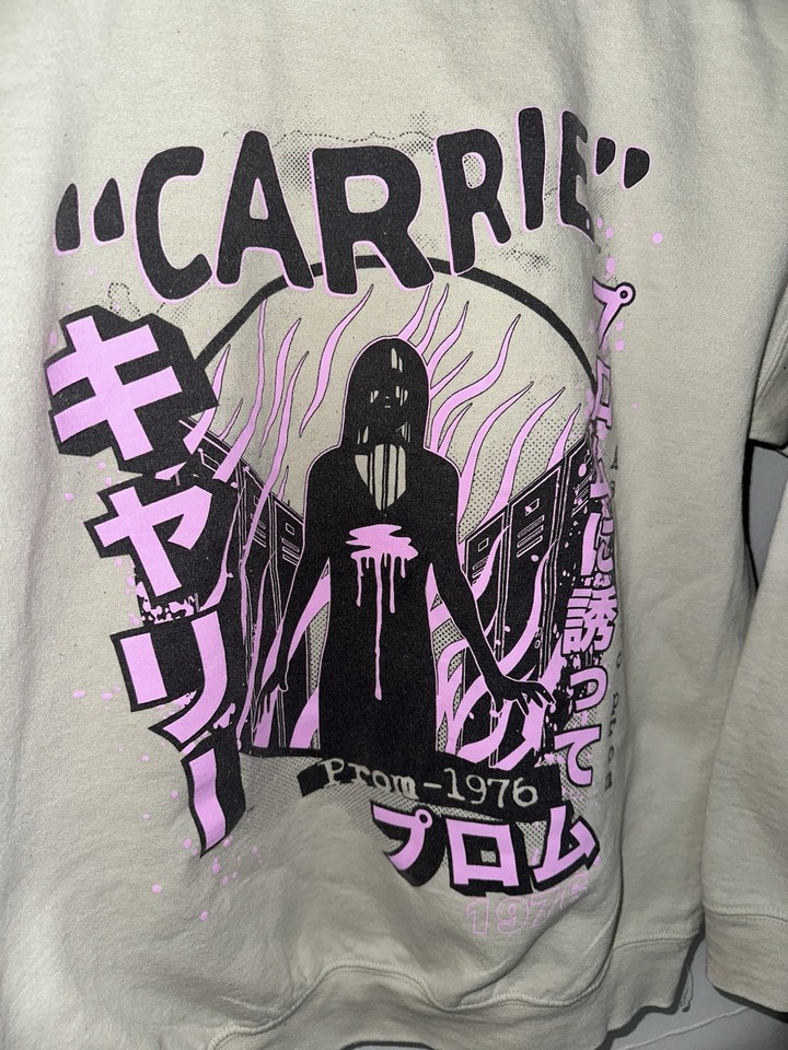 Carrie "Silhouette" Pullover Sweatshirt Long Sleeve Stephen King Horror ...