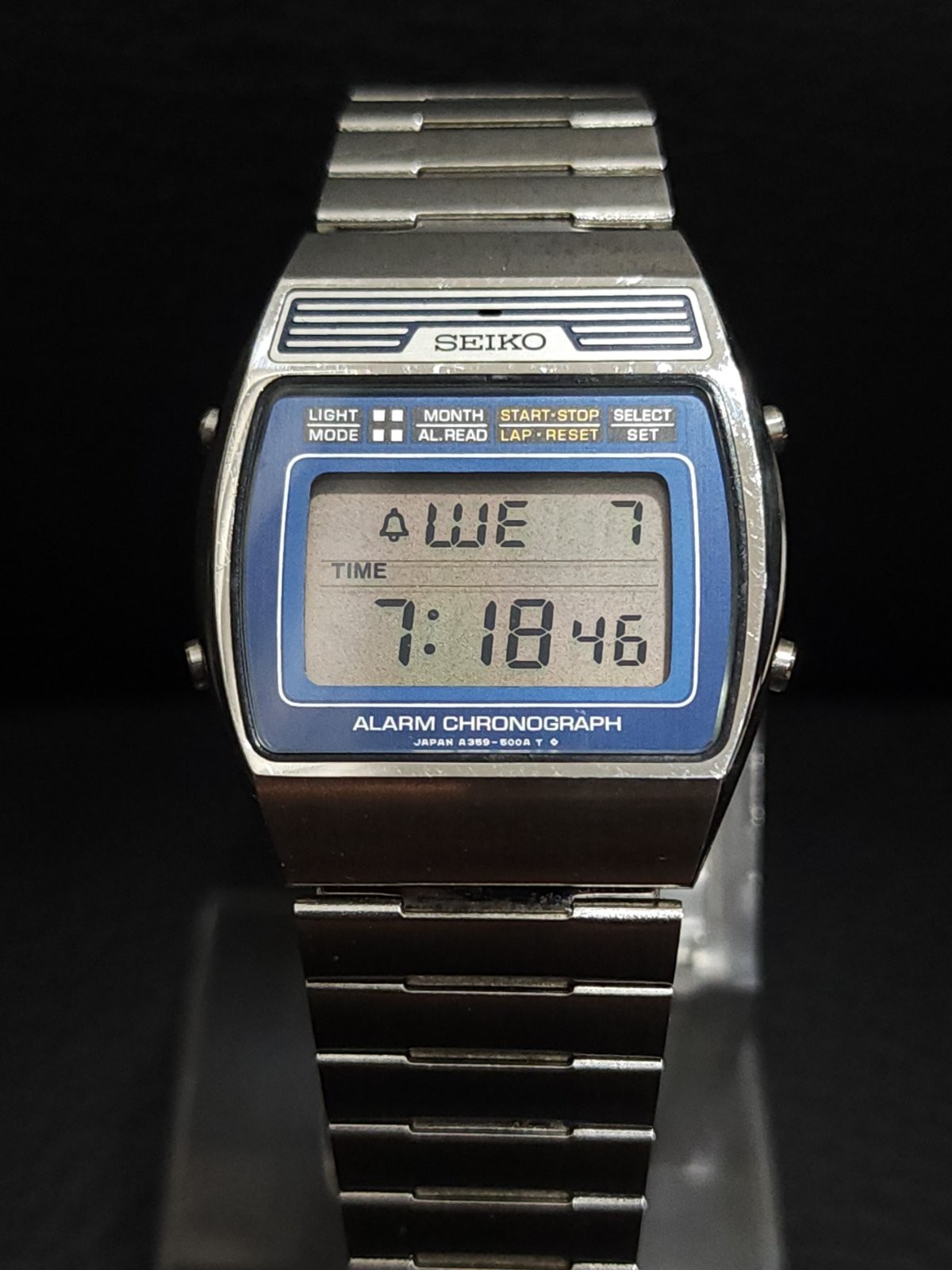 Seiko A359-5000 Alarm Chronograph/ Vintage '80s Japan… - Gem