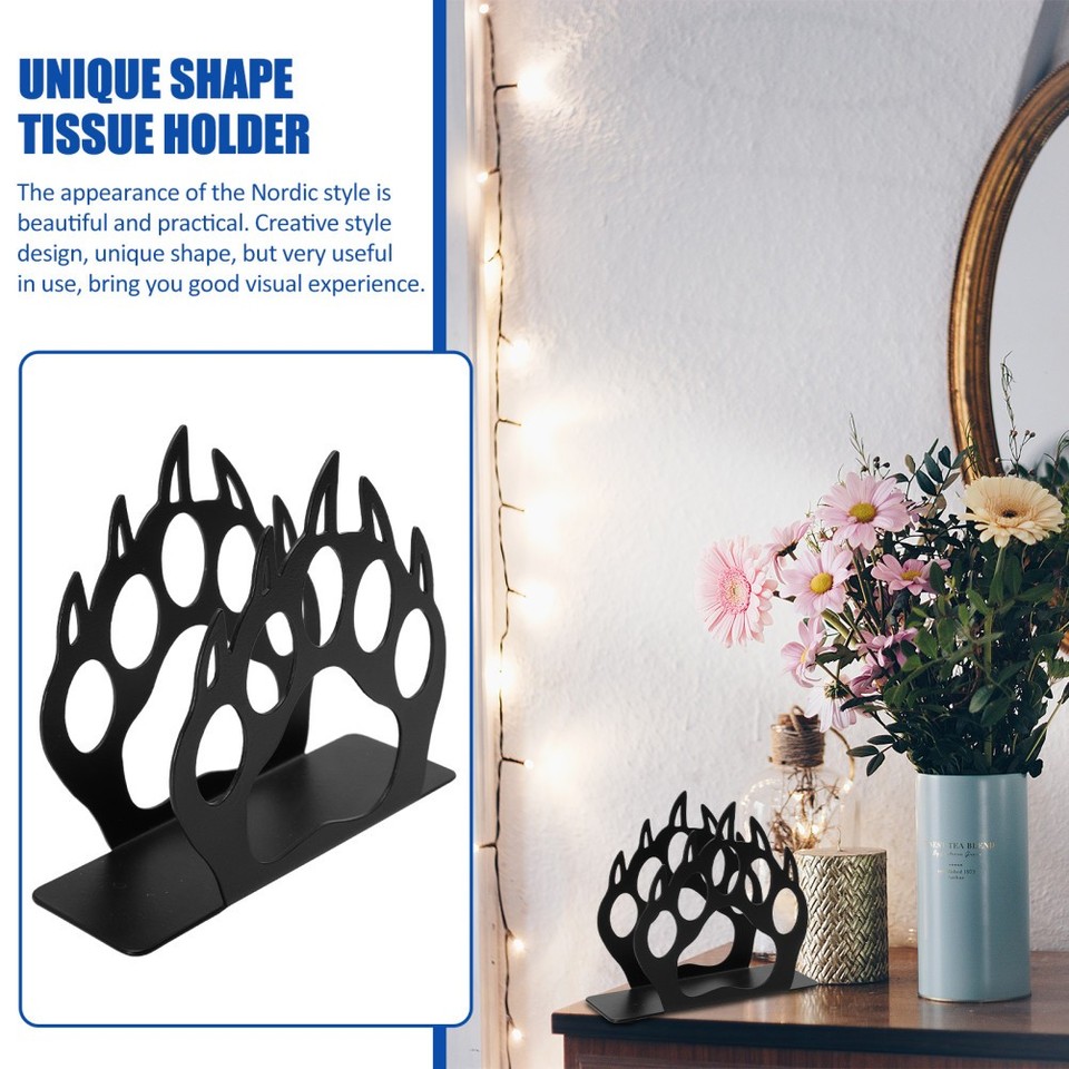 Unique Shape Tissue Holder Kitchen Towel Organizer Rack Chic Bedroom ...