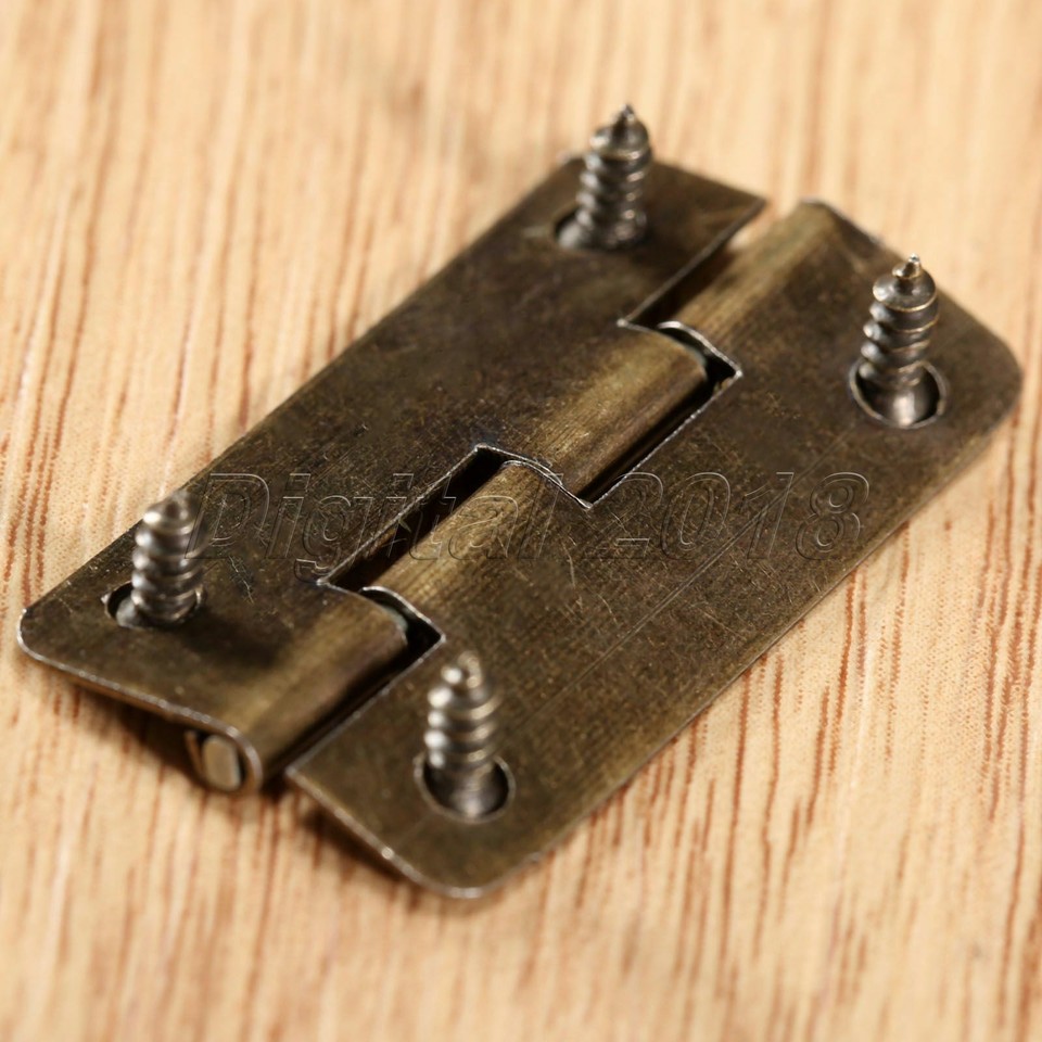 4/20Pcs 30*17mm Antique Bronze Jewellery Box Hinge Cabinet Drawer Door ...