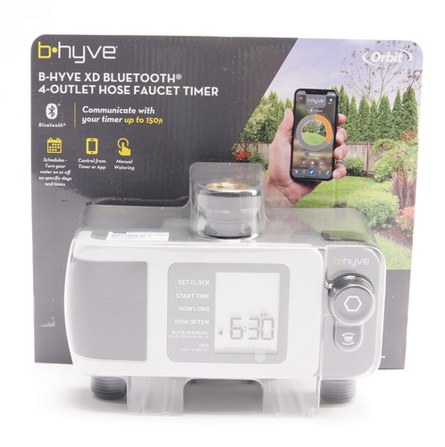 Orbit 24639 B-hyve XD 4-Port Smart Hose Watering Timer with Wi-Fi Hub ...