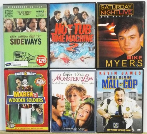 6 Comedy Humor Satire DVD movies Lot #M447 FREE US S/H Mike Myers Kevin ...