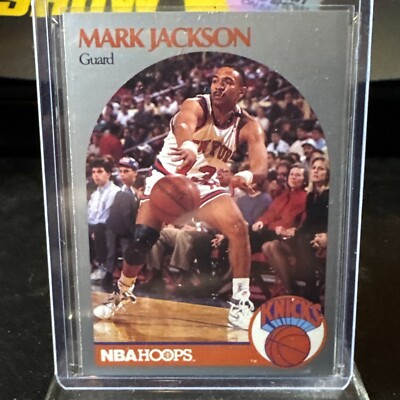 MARK JACKSON - Basketball 1990-91 NBA Hoops #205 - Menendez Brothers ...