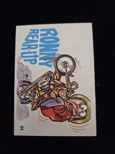 SILLY CYCLES sticker card Donruss 1972 Odd Rods 34 | eBay