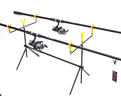 Carp Fishing kit / Set -rods ,reels ,pod rod rests Lineaeffe Set Up ...