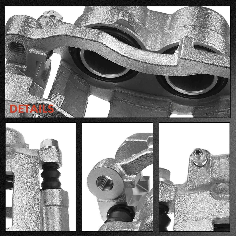 Front Drilled Brake Rotor & Pad+Brake Caliper for Chevrolet Blazer S10 ...