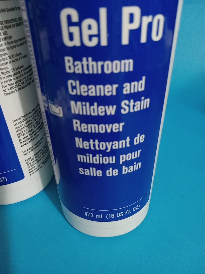 Ecolab Gel Pro Bathroom Cleaner Mildew Stain Remover 16oz Case 12Pk ...