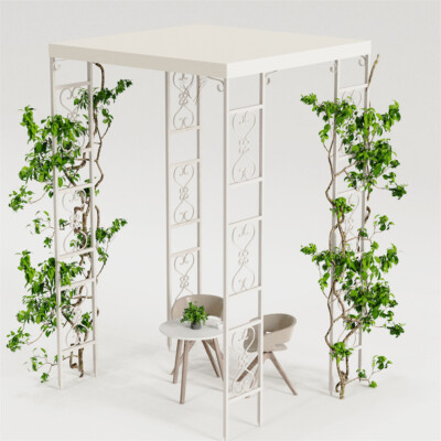 Heavy Canopies Gazebo White Wedding Garden Pergola Arch Metal Backdrop ...