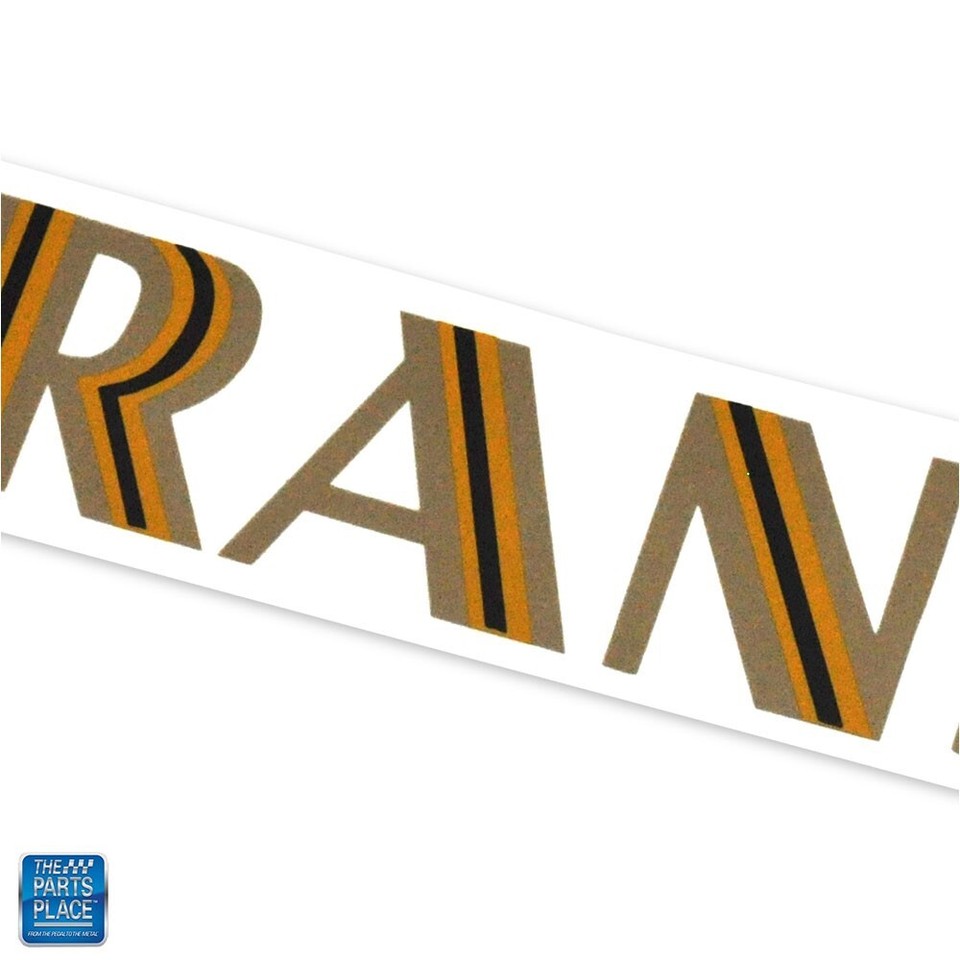 1975-1978 Firebird Trans Am "Trans Am" Fender Decal Gold Yellow Black ...