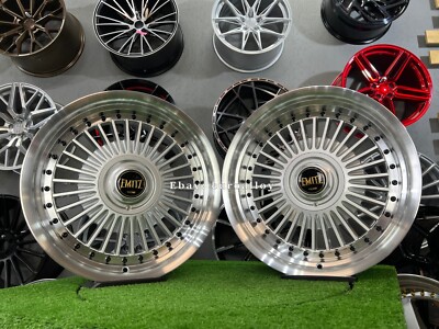 4 x 17 Inch 4x100/5x100 Emitz Style Silver JDM Wheels: Fits For Honda ...