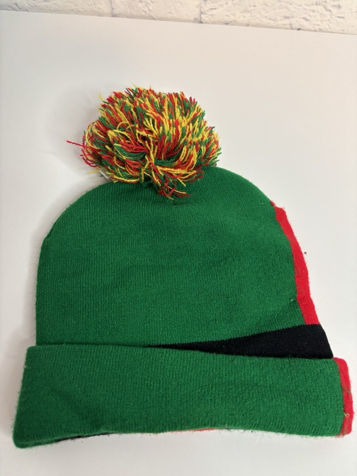 Bob Marley Beanie Pom Pom Premium Skull Cap One Size Reggae Jamaica New ...