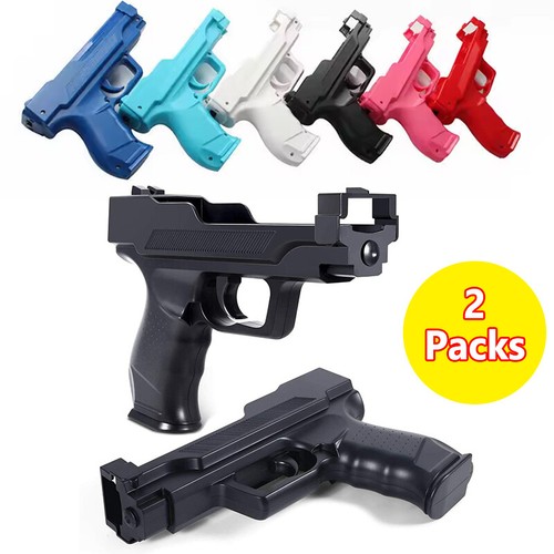 2 Packs Wii Motion Plus Gun For Nintendo Wii Remote Controller Wii ...