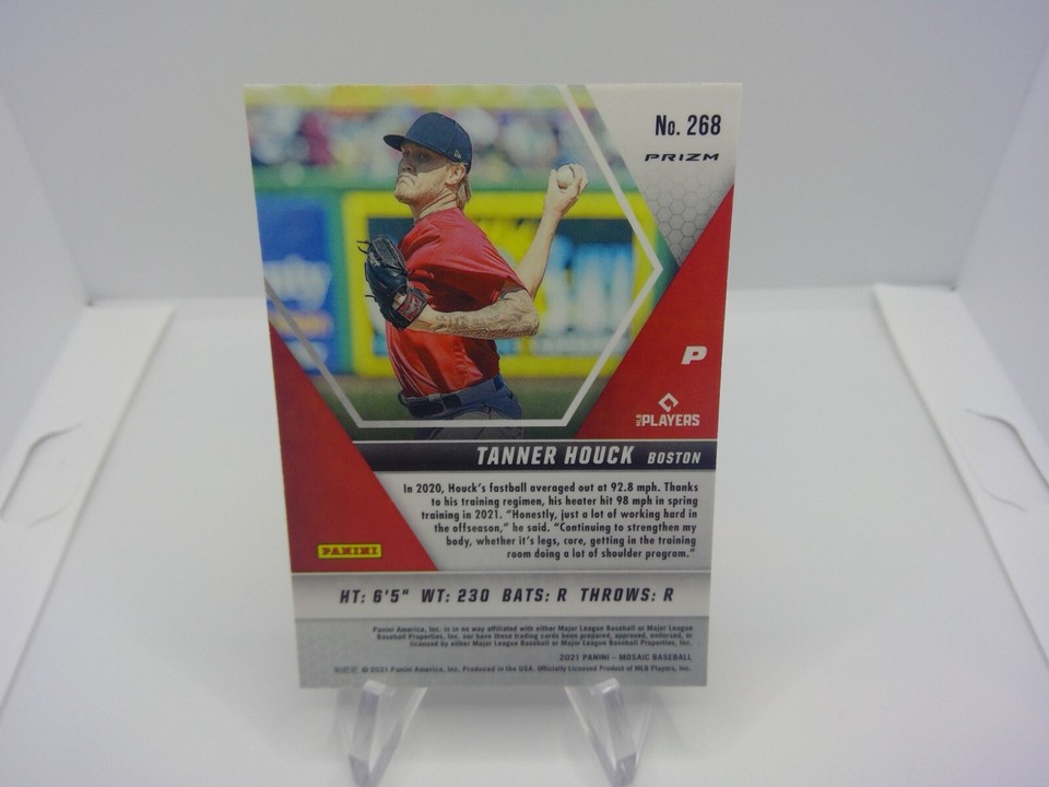2021 Panini Mosaic Tanner Houck Rookie Red Reactive Prizm Boston Red ...