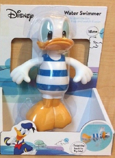 Disney Donald Duck Mickey Mouse Clubhouse Wind up Water Swimmer Toy 18m ...