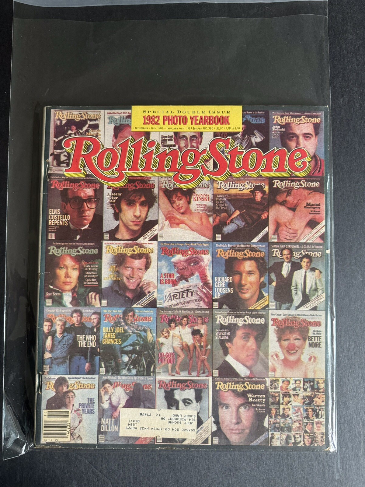 ROLLING STONE - Issue no. 385/386 Dec 82, Jan 83 Photo Year Book ...