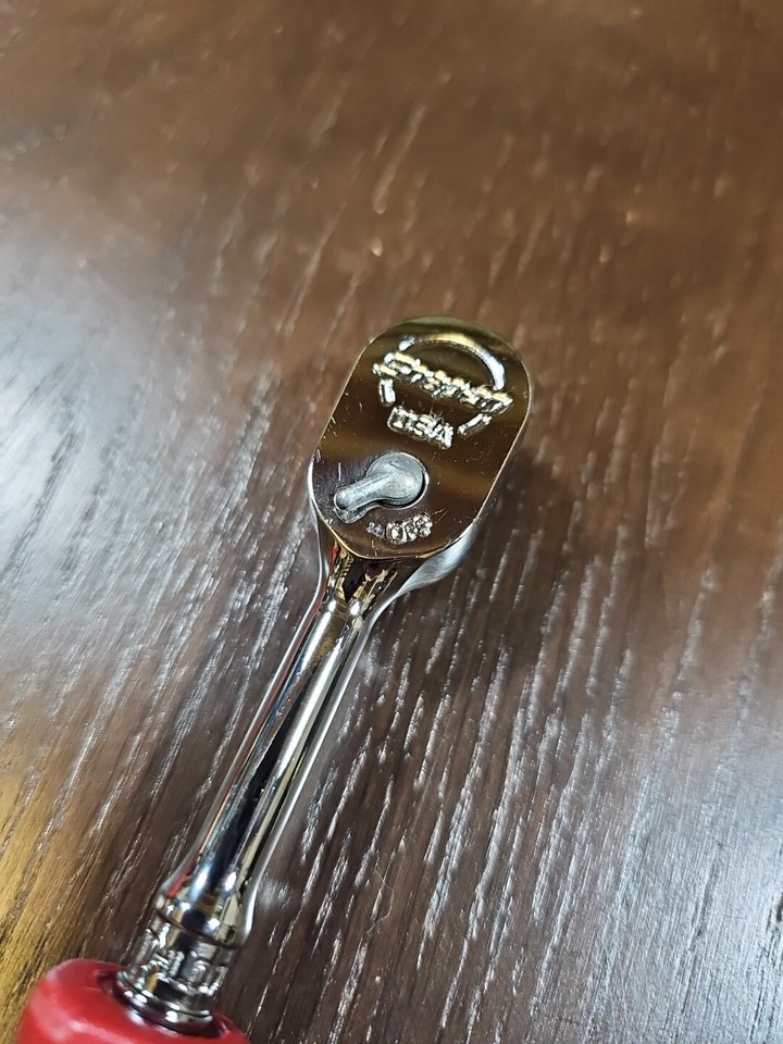 *New* Snap On 1/4" THLD72 PEARL RED Hard Handle Ratchet - FREE PRIORITY ...