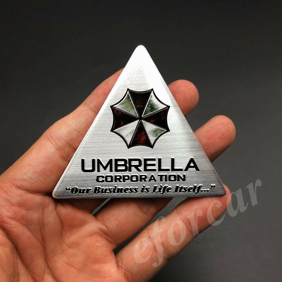 2x Resident Evil Umbrella Corporation Car Trunk Side Emblem Badge Decal ...