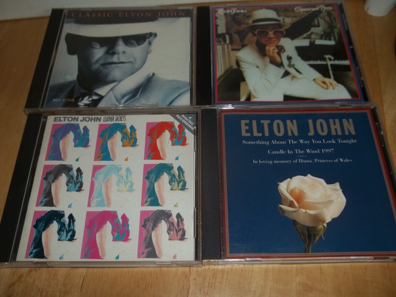 Elton John 4 CD Lot: Greatest Hits, Leather Jackets, Classic, Single | eBay