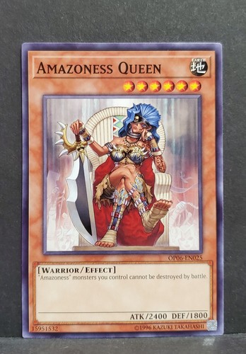 YuGiOh AMAZONESS QUEEN OP06-EN025 Promo New | eBay