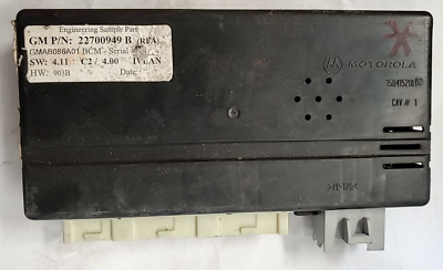 GM BCM Body Control module computer 22700949 B | eBay